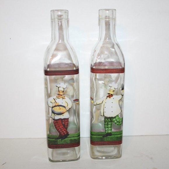 Vintagejelyfish | Kitchen | Set Of Two Decor Olive Oil Bottles With ...